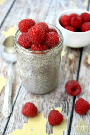 Gluten-Free Vegan Raspberry and Banana Chia Pudding