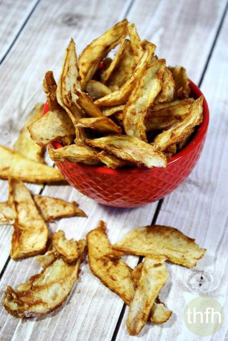 Gluten-Free Vegan Raw Cinnamon Sugar Pear Chips