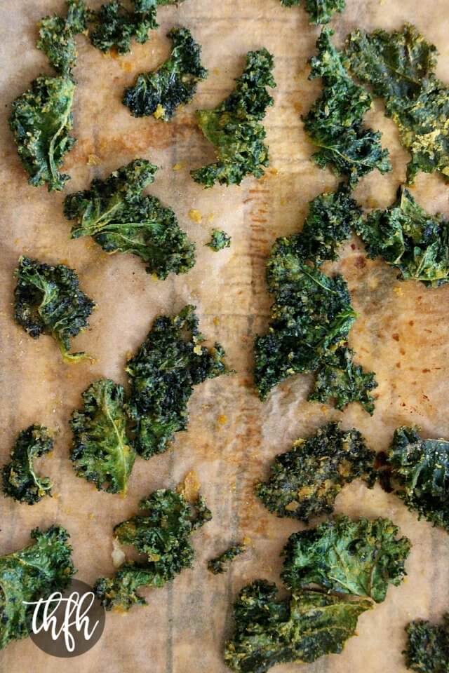Vegan "Cheesy" Oven-Baked Kale Chips