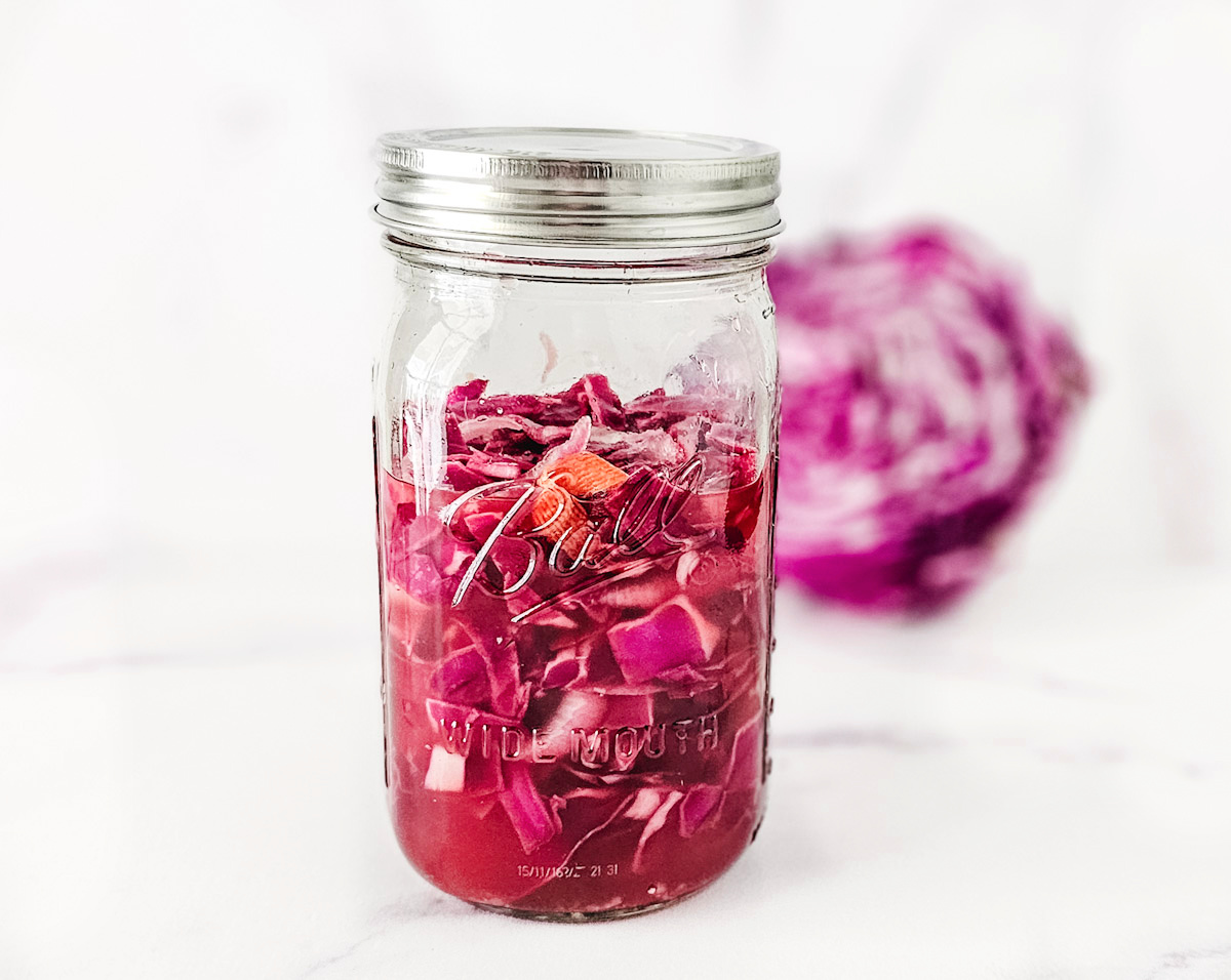 How To Pickle Red Cabbage | The Healthy Family and Home™